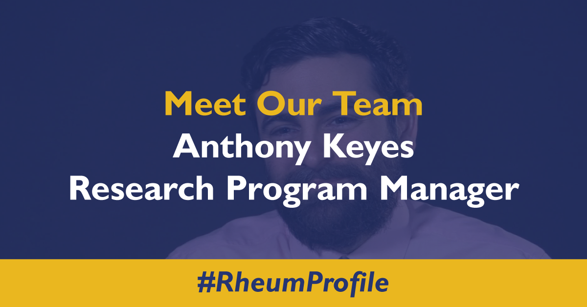 Meet Anthony Keyes, Research Program Manager • Johns Hopkins Rheumatology